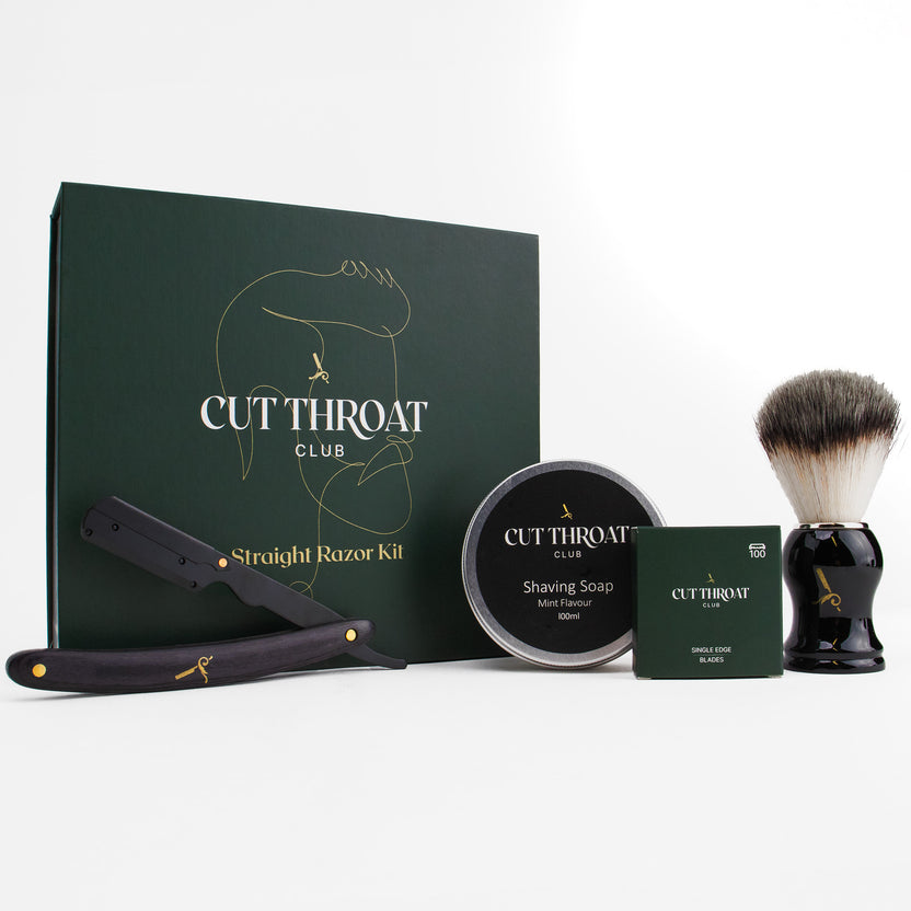 Beginners Cut Throat Razor Set | Mens Shaving Gift Set